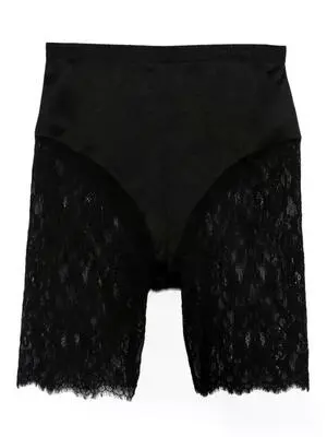 Alexander McQueen Lace-panelled Shorts - Black