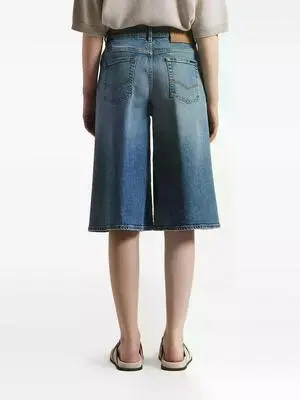 Peserico Denim Knee-length Shorts