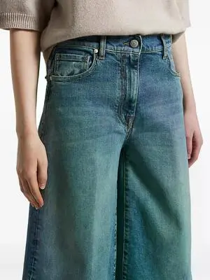 Peserico Denim Knee-length Shorts
