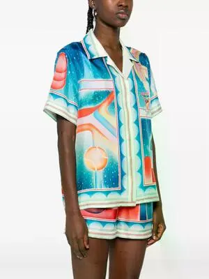 Casablanca Printed Silk Shirt