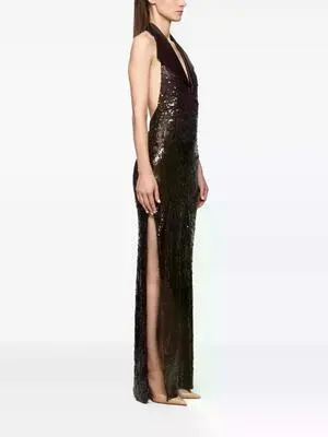 ATU BODY COUTURE Halterneck Sequin Midi Dress