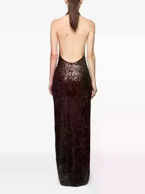 ATU BODY COUTURE Halterneck Sequin Midi Dress