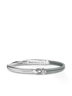 ZANCAN Engraved-logo Bracelet - Grey