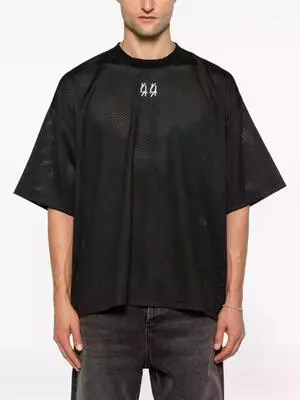 44 LABEL GROUP Embroidered-logo T-shirt - Black