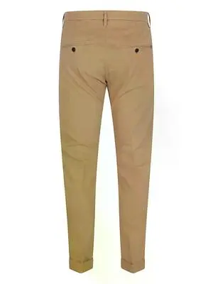 DONDUP Cotton Trousers - Brown