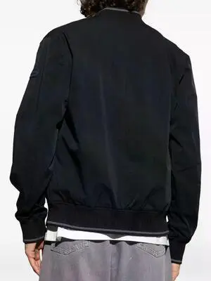 Paul Smith Zip-fastening Bomber Jacket With Logo Plaque