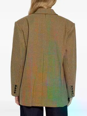 GESTUZ Checked Single-button Blazer