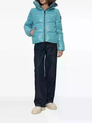 SAVE THE DUCK High-neck Quilted Jacket - Blue