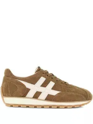 Hogan H-detail Suede Sneakers - Brown
