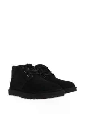 UGG Suede Lace-up Boots - Black