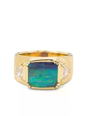BROOKE GREGSON 18k Yellow Opal And Diamond Ring