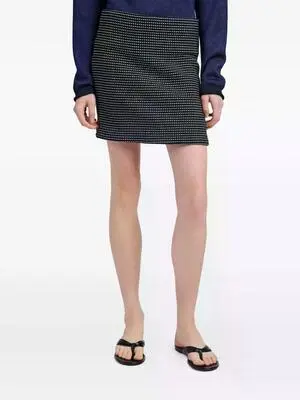 Proenza Schouler White Label Lawson Tweed Dot Mini Skirt - Black