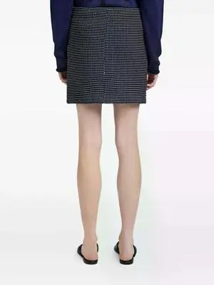 Proenza Schouler White Label Lawson Tweed Dot Mini Skirt - Black