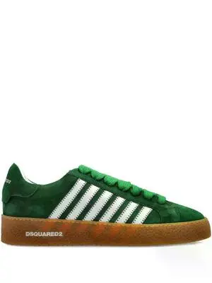 Dsquared2 Boxer Striped Suede Sneakers - Green