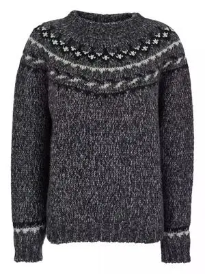 P.a.r.o.s.h Fair Isle-pattern Sweater - Black