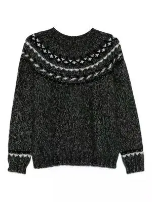 P.a.r.o.s.h Fair Isle-Pattern Sweater Blacks And Greys