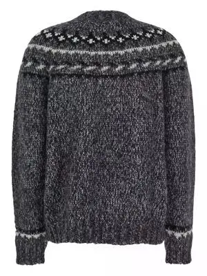 P.a.r.o.s.h Fair Isle-pattern Sweater - Grey