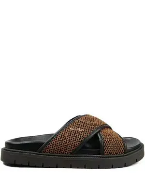 Max Mara Cross-strap Flat Slides