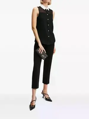 Karl Lagerfeld Poplin Collar Blouse