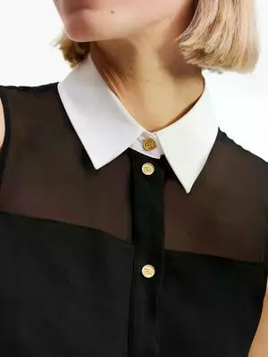 Karl Lagerfeld Poplin Collar Blouse