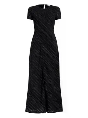 Proenza Schouler White Label Striped Maxi Dress - Black
