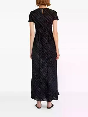 Proenza Schouler White Label Striped Maxi Dress - Black