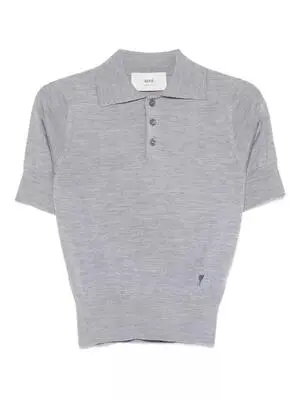 Ami Short-sleeve Polo Top