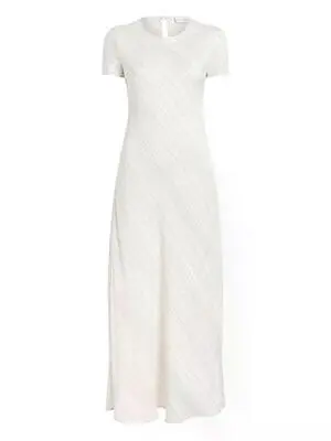 Proenza Schouler White Label Joss Stripe Woven Maxi Dress - White