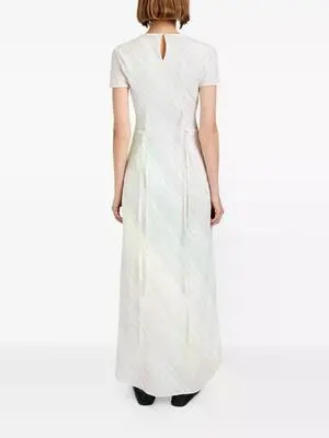 Proenza Schouler White Label Joss Stripe Woven Maxi Dress - White