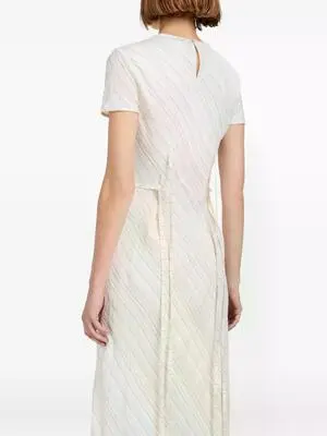 Proenza Schouler White Label Joss Stripe Woven Maxi Dress - White