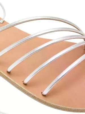 ANCIENT GREEK SANDALS Ipoliti Leather Lace-up Flat Sandals