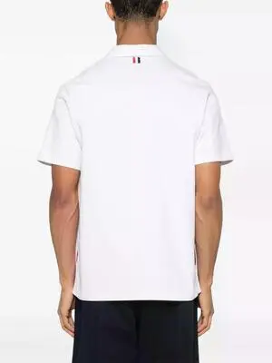 Thom Browne Rwb-trim Jersey Polo Shirt