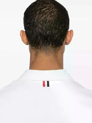 Thom Browne Rwb-trim Jersey Polo Shirt
