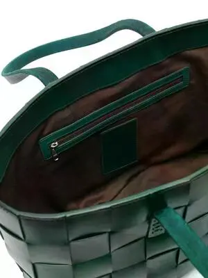Dragon Diffusion Woven Leather Tote Bag