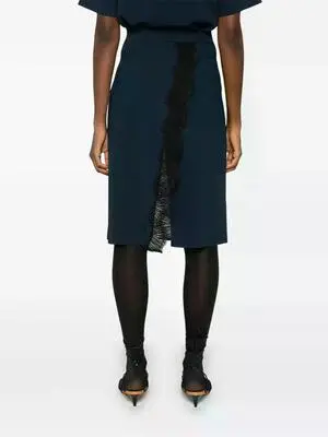 Stella McCartney Lace-insert Midi Skirt
