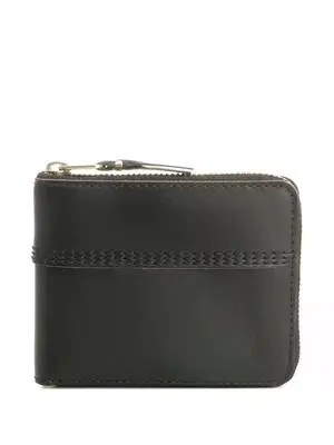 Comme Des Garçons Zip-around Leather Wallet - Black