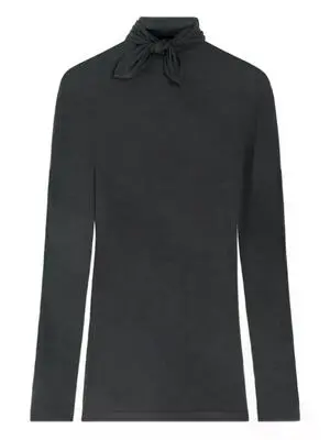 LEMAIRE Long-sleeve Top With Neck-tie Detail