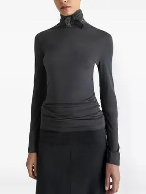 LEMAIRE Long-sleeve Top With Neck-tie Detail