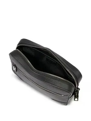LANCEL Zip-fastening Leather Messenger Bag - Black