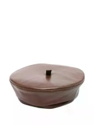 Ruslan Baginskiy Leather Beret - Brown