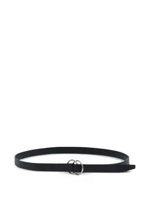 NONNATIVE Double-ring Leather Belt - Black
