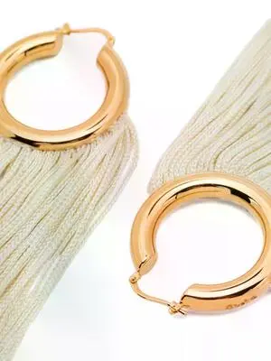 JIL SANDER Hoop Fringe Earrings