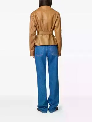 TOD'S Belted Leather Jacket