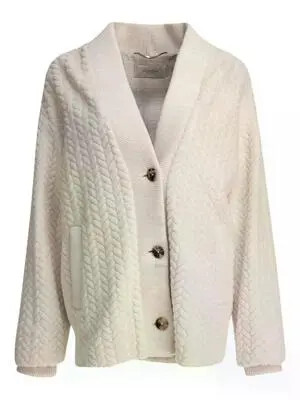 Agnona Cable-knit Button Cardigan