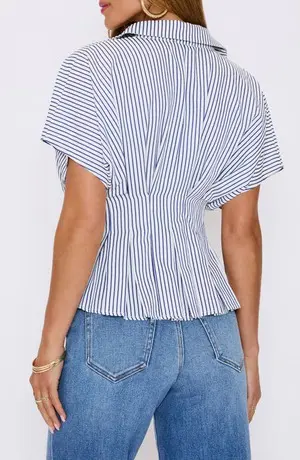 VICI Marisa Striped Button-up Shirt
