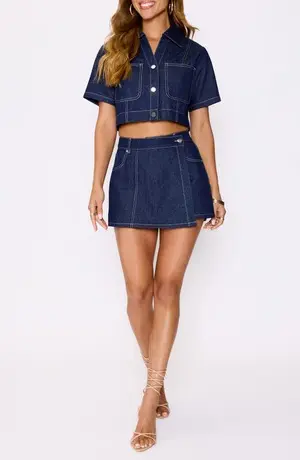 VICI Rowan Denim Crop Top