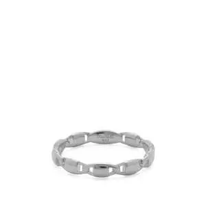 Miansai Ova Rhodium-plated Sterling Ring - Silver