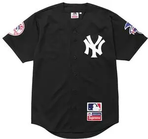Supreme Yankees Baseball Jersey - Black