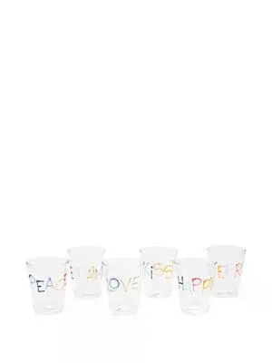 MASSIMO LUNARDON Hand-painted Glass Tumbler - Neutrals