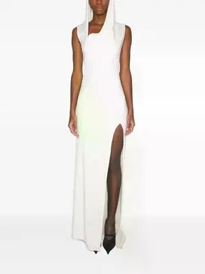 MUGLER Hooded Maxi Dress